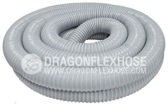 DragonFlex Hose | D-PVC Grey / Flexible Transport Hose